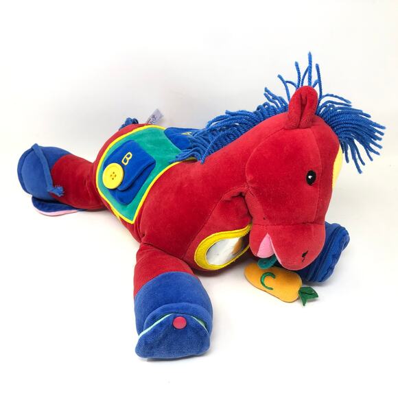 Aurora | Toys | Aurora Baby Red Horse Plush Sensory Activity Toy ...